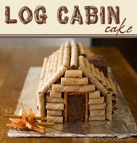 Mountain Cabin Cake Design