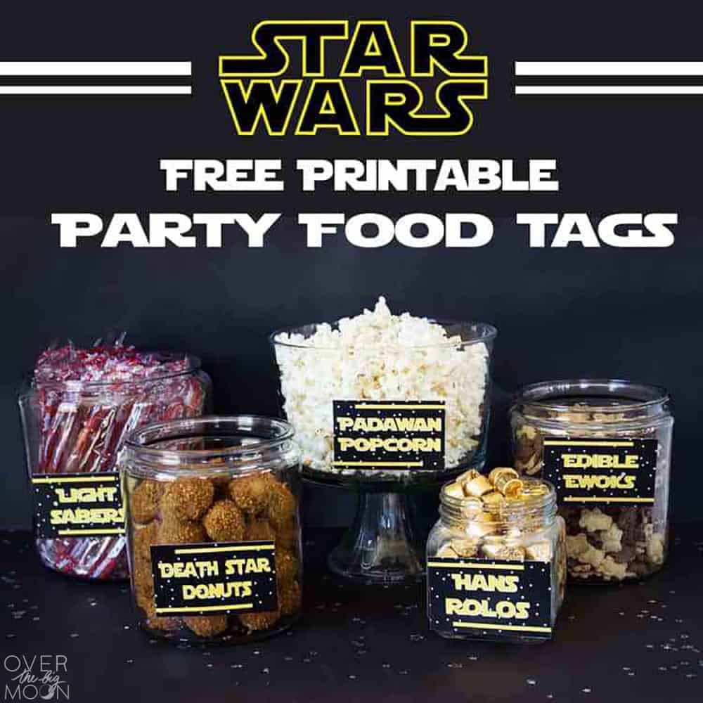 Free Printable Star Wars Food Labels